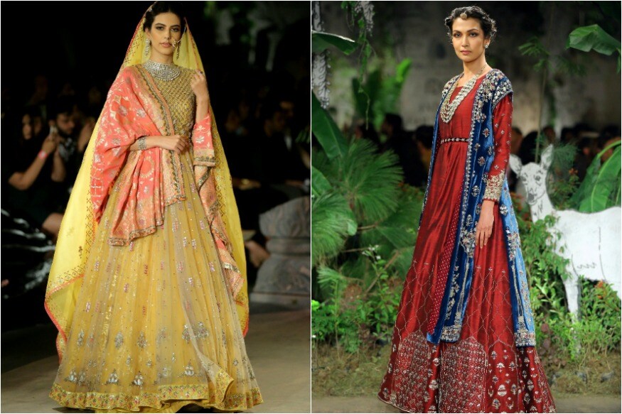 Dia Mirza Looks Like A Royal Bride In Anju Modi Ensemble At ICW 2017 ...