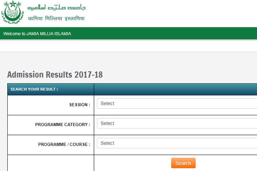 Jamia Millia Islamia BTech Entrance Exam 2017 Results Declared at jmi.ac.in