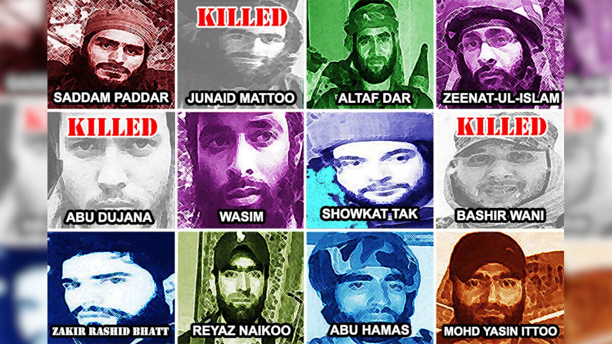 3 out of 12 Most Wanted Militants in Kashmir Are Now Dead