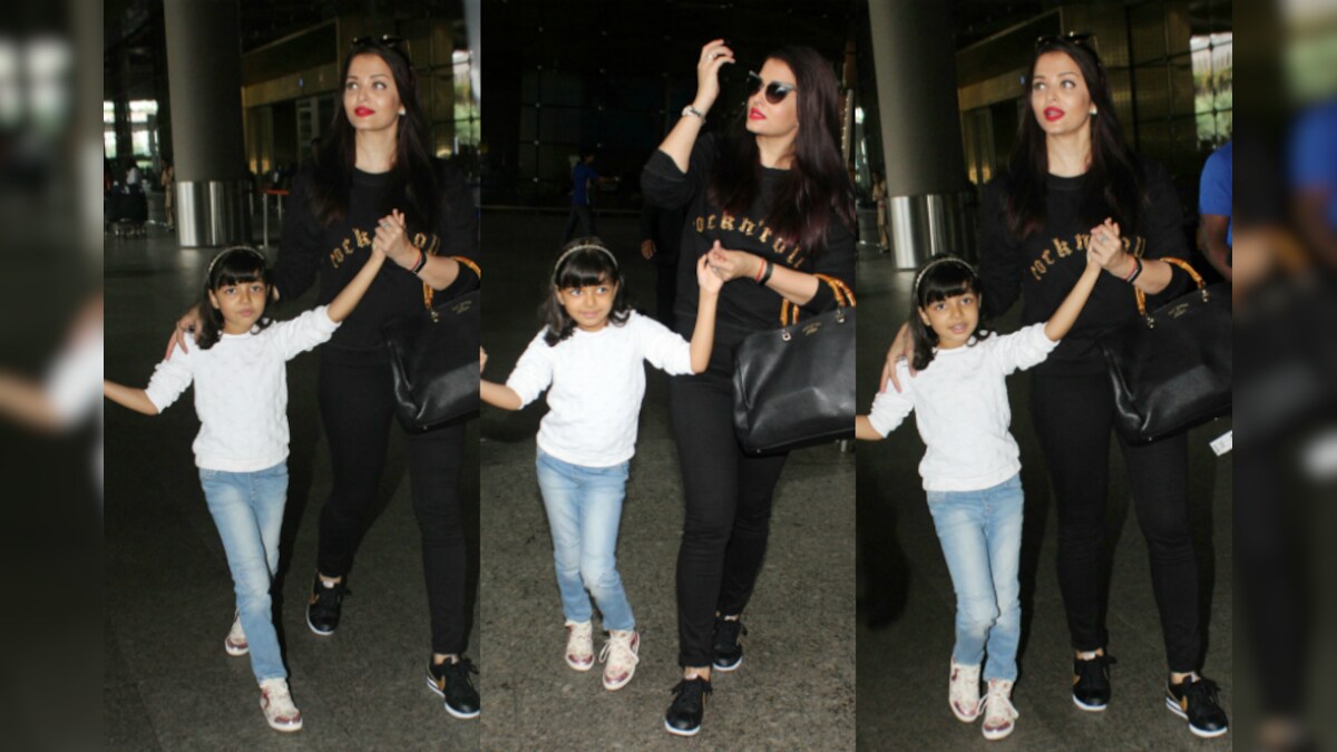 Aaradhaya Turns Airport Into Runway, Steals The Limelight From Aishwarya