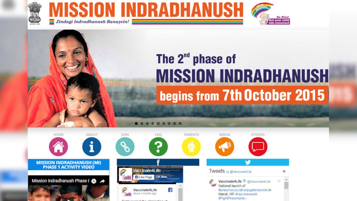 Govt Looks at Full Immunisation Under Mission Indradhanush by 2018 - News18