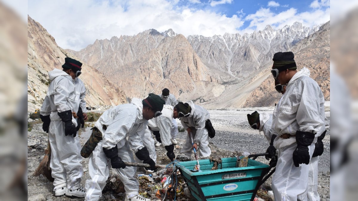 Army Removes 130 Tonnes of Solid Waste from Siachen Glacier to Protect Its Eco-system