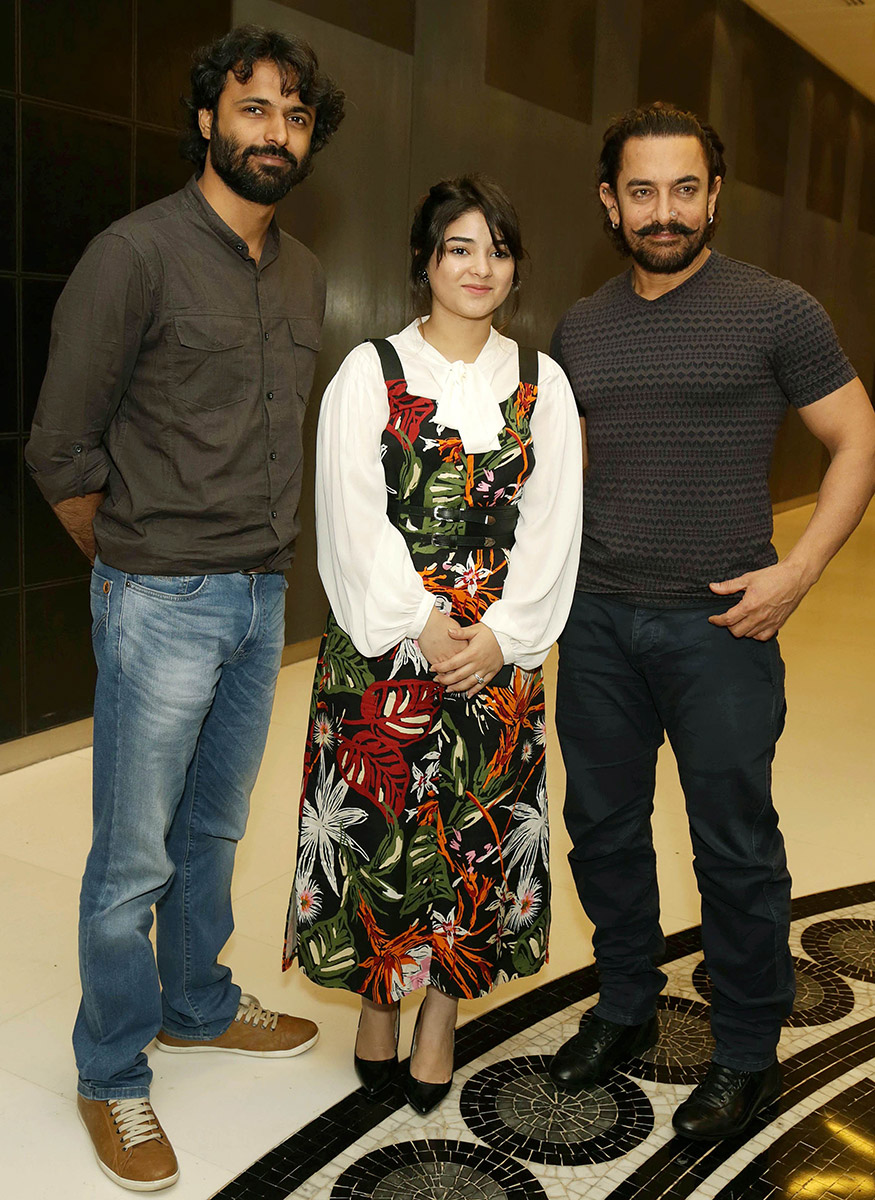 Aamir Khan promotes Secret Superstar in Delhi