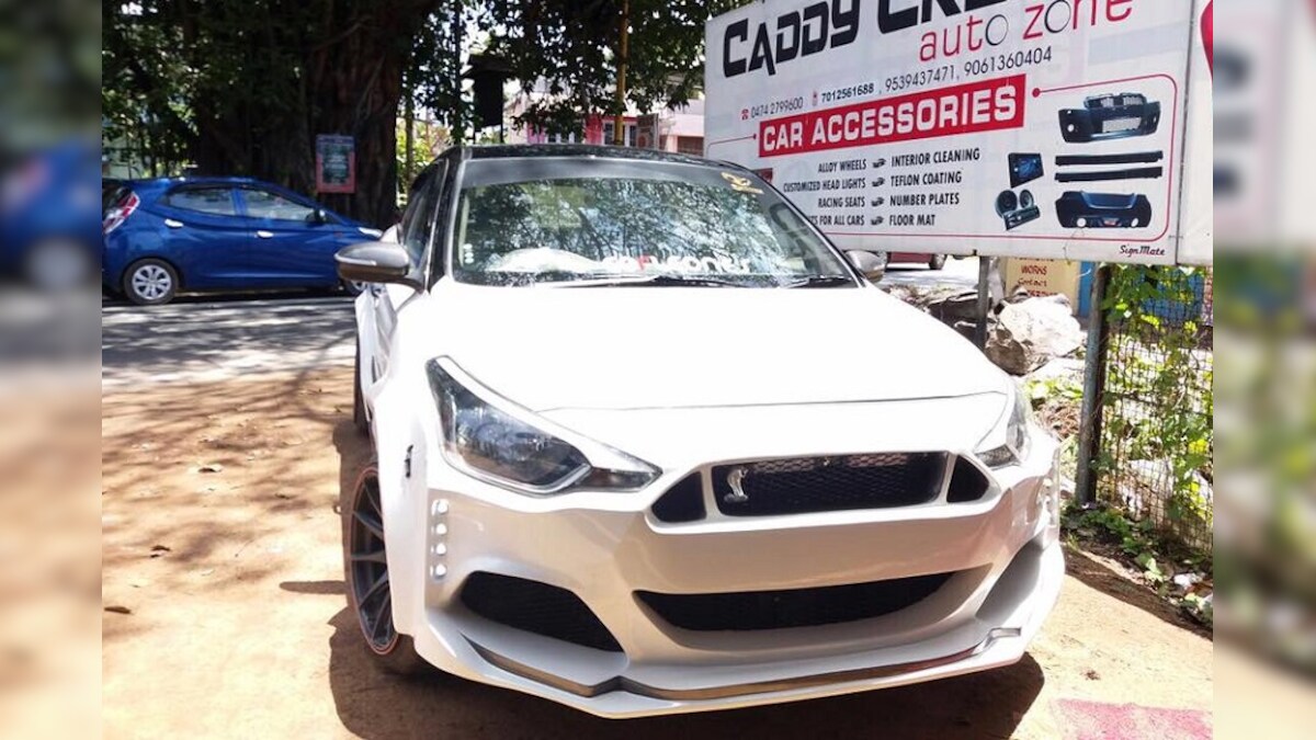 Hyundai Elite i20 Modified, Takes Inspiration From Ford Mustang