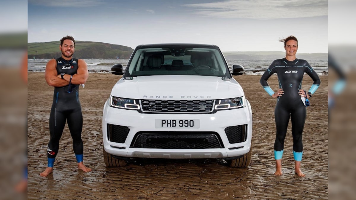 Range Rover Sport PHEV Races With Pro Swimmers in Sea [Video] - News18