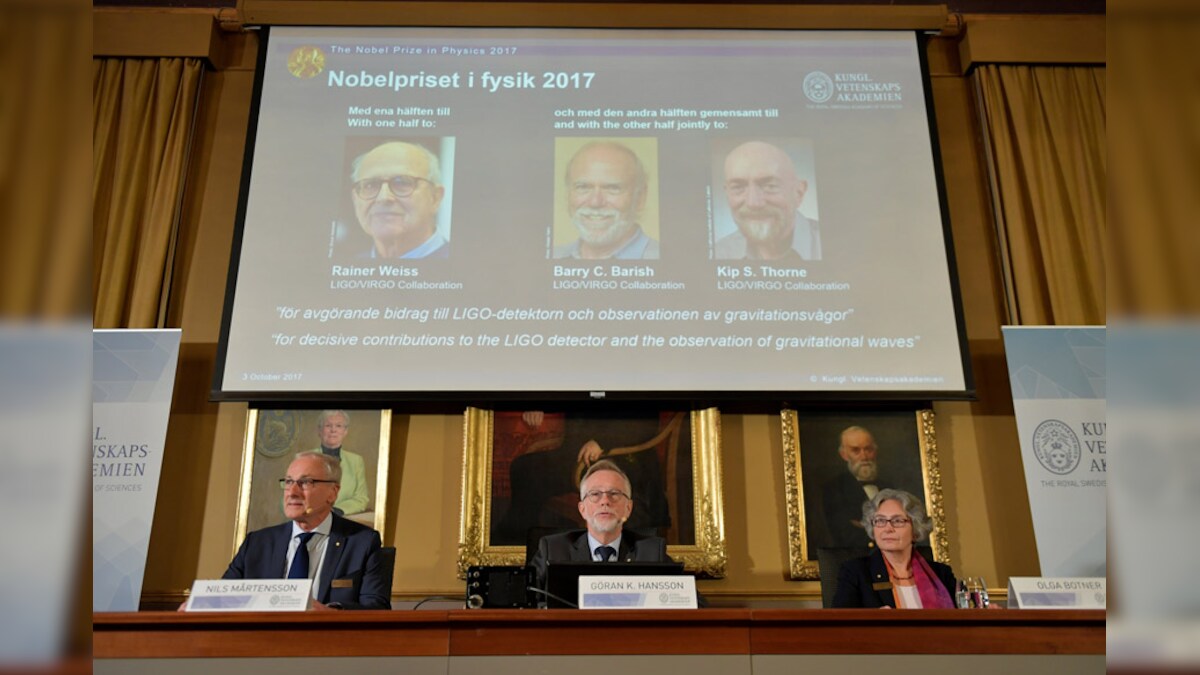 US Trio Win Nobel Prize in Physics for Finding Einstein's Gravitational Waves