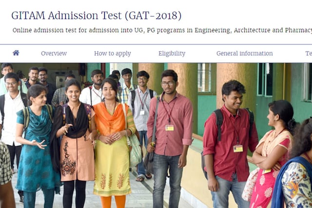 GITAM GAT 2018 Admission Process Begins; Online Test on April 11, 2018 ...