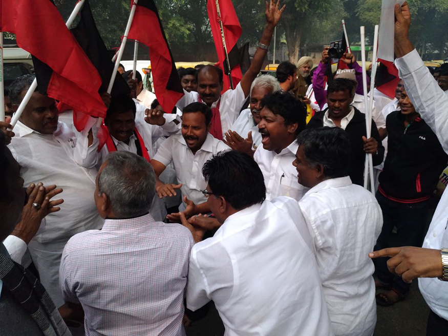 DMK Party Workers Celebrate 2G Spectrum Scam Verdict - News18