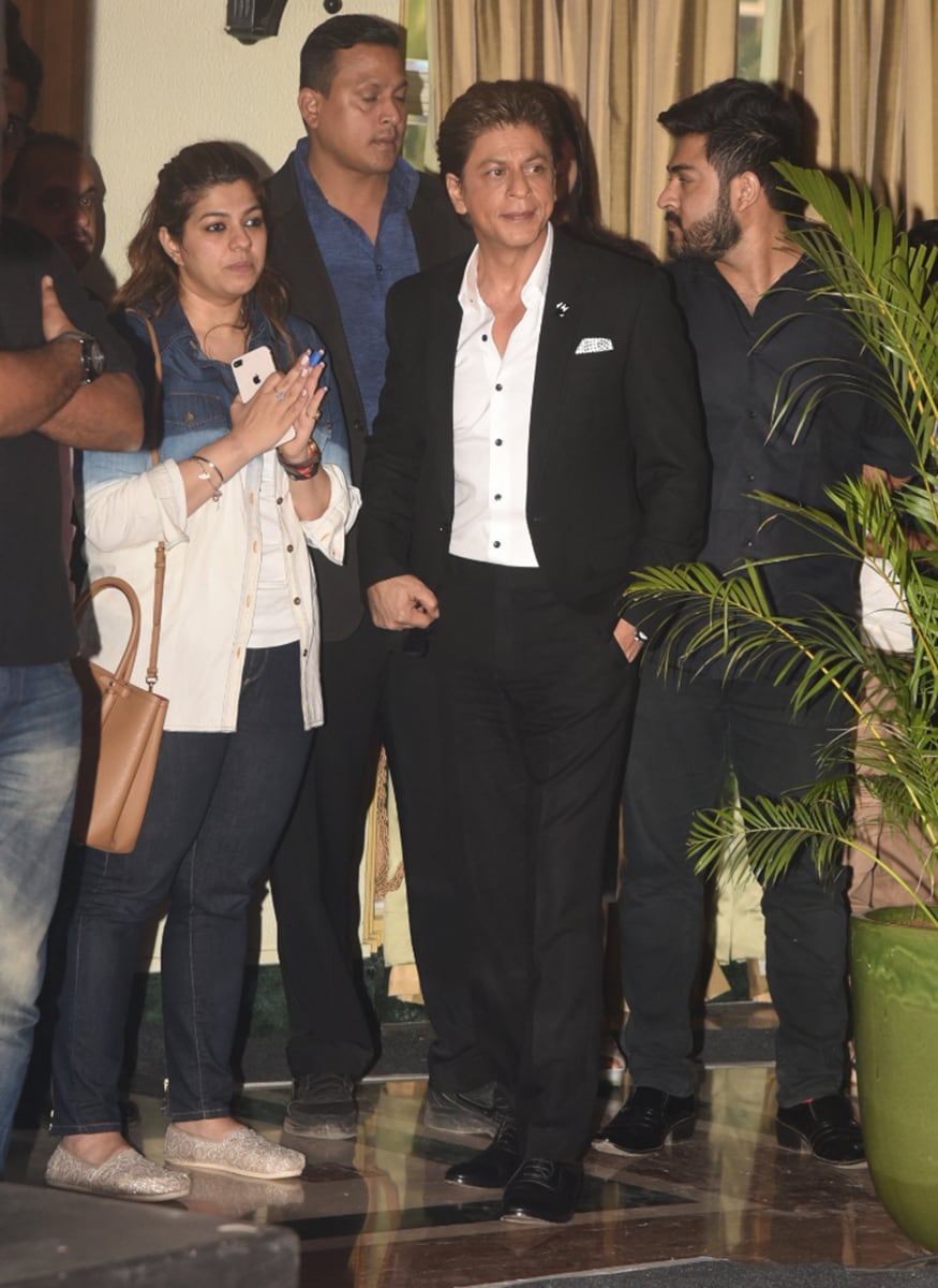 Shah Rukh Khan at Filmfare Awards 2018 Press Conference - News18