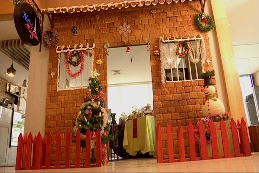Watch: Gingerbread House Put Together by Tiny Hands - News18