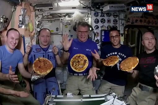 First-ever Pizza Party in Space!