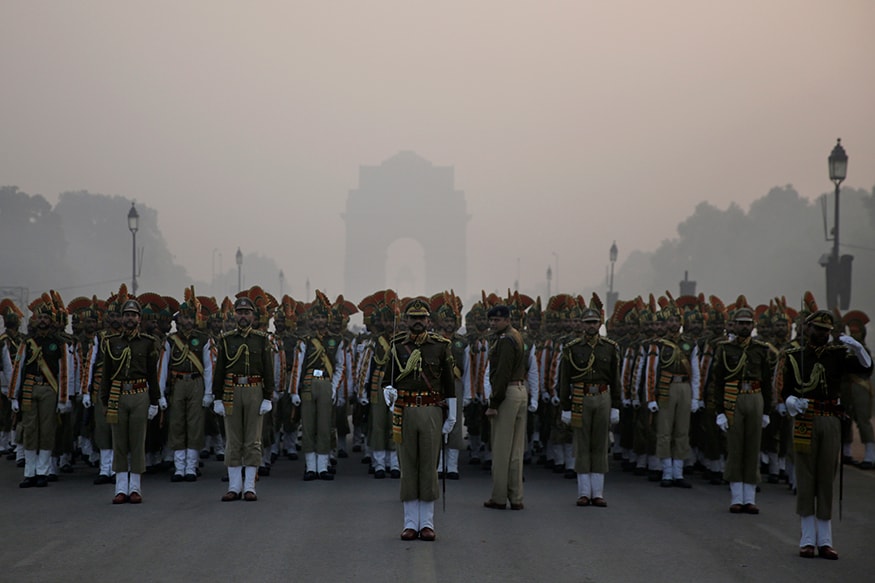 Republic Day Parade Rehearsal: Women Bikers Perform Stunts - News18