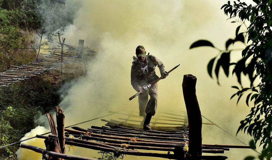 In Photos: Military Training Demonstration in Bengaluru - News18