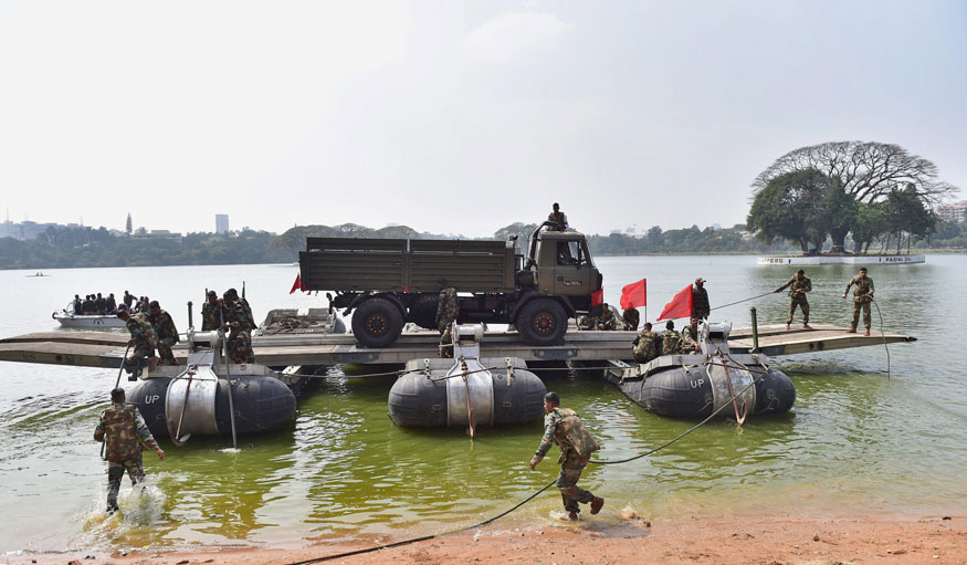 In Photos: Military Training Demonstration in Bengaluru - News18