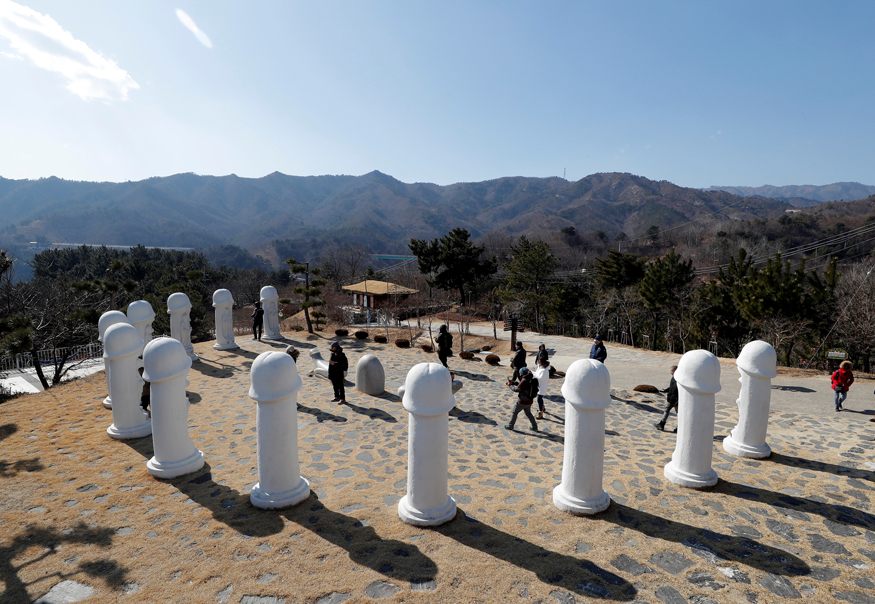 Pics Inside A Fertility Park Full Of Giant Penises In South Korea News18