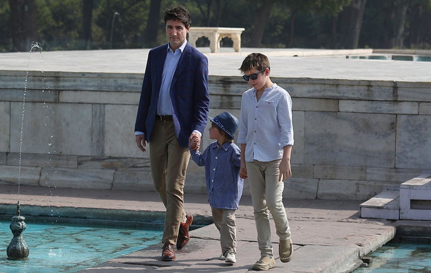 Cute Pics: PM Narendra Modi Meeting Trudeau's Son Hadrien - News18