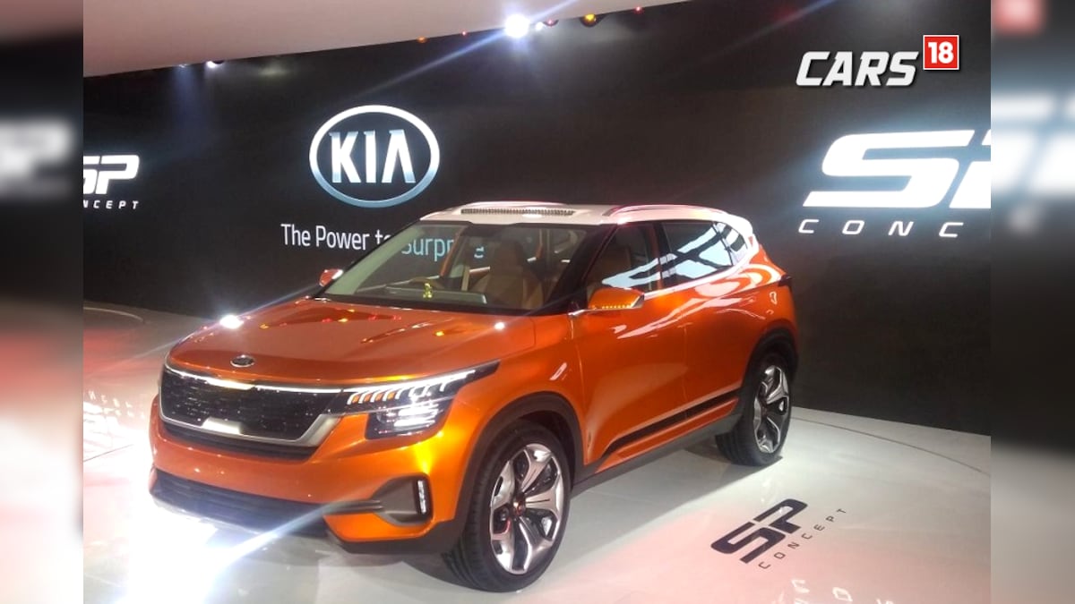 KIA SP Concept First Look Video at Auto Expo 2018 - News18