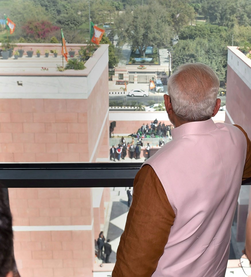 PM Modi Inaugurates 'World's Biggest Party Office' in New Delhi - News18