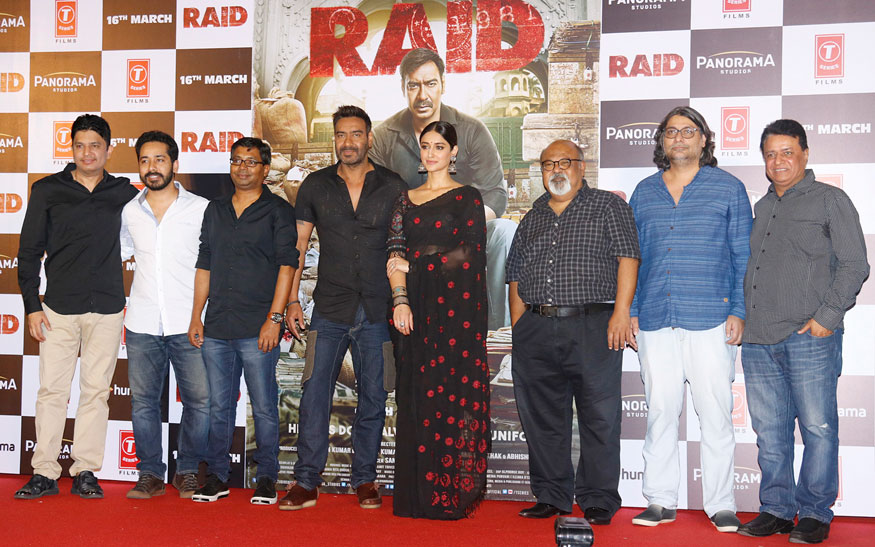 Ajay Devgn, Ileana D'Cruz at 'Raid' Trailer Launch; See Pictures - News18