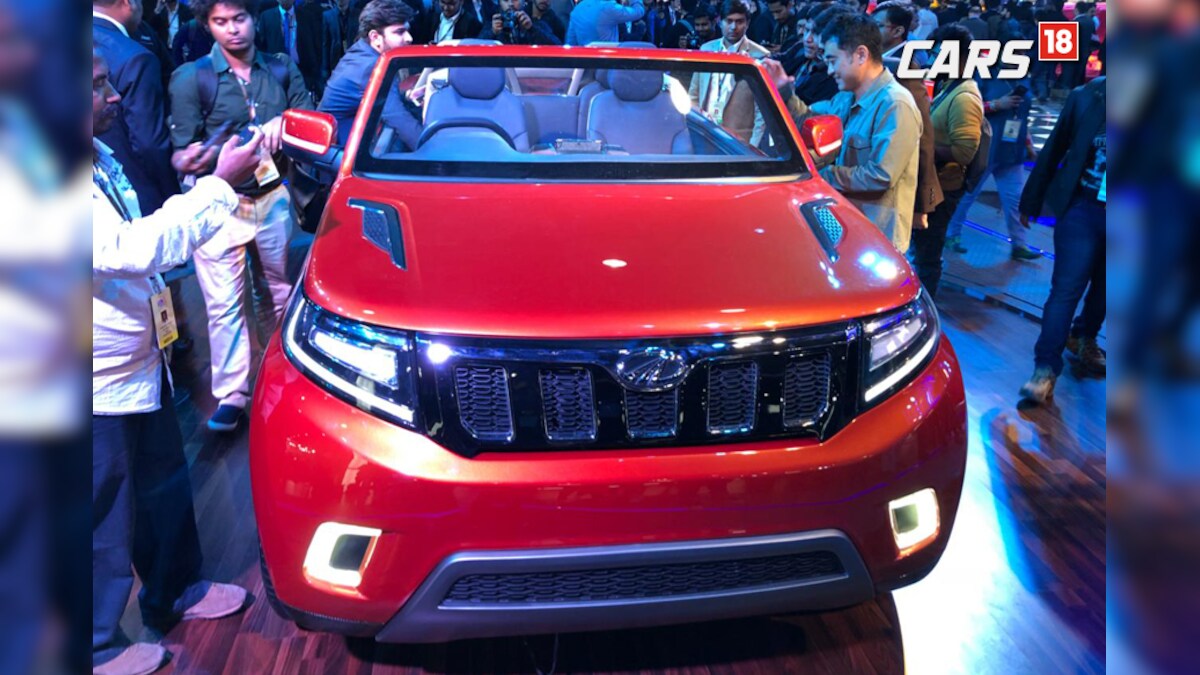 Mahindra TUV Stinger Concept Convertible SUV First Look at Auto Expo ...