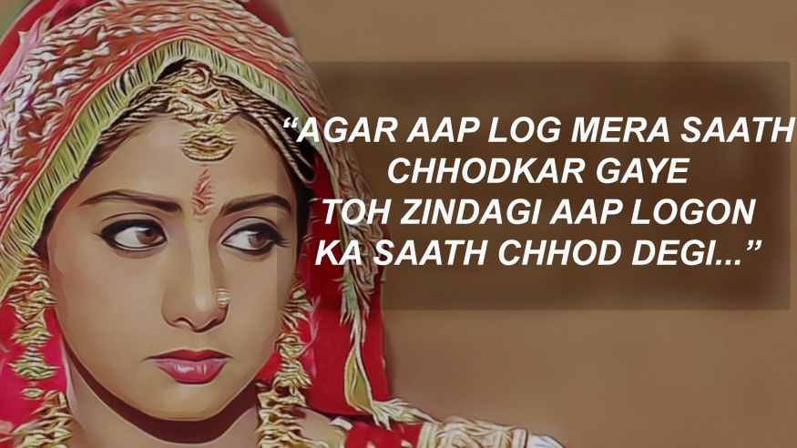 Remembering Sridevi: Famous Dialogues of The Vibrant and Versatile ...