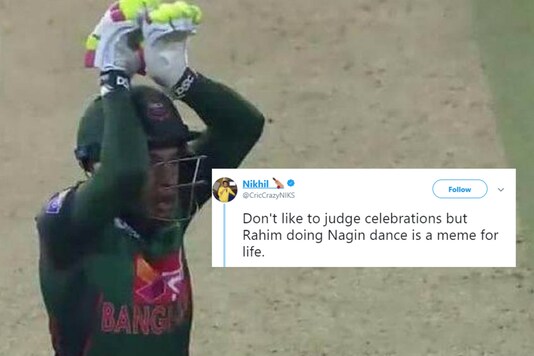 Mushfiqur Rahim's 'Naagin' Dance After Guiding Bangladesh to Historic ...