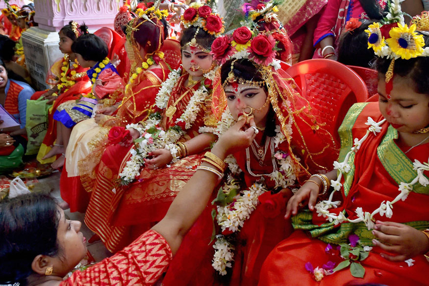 Basanti Durga Puja Celebrations in Kolkata; See Pictures - Photogallery