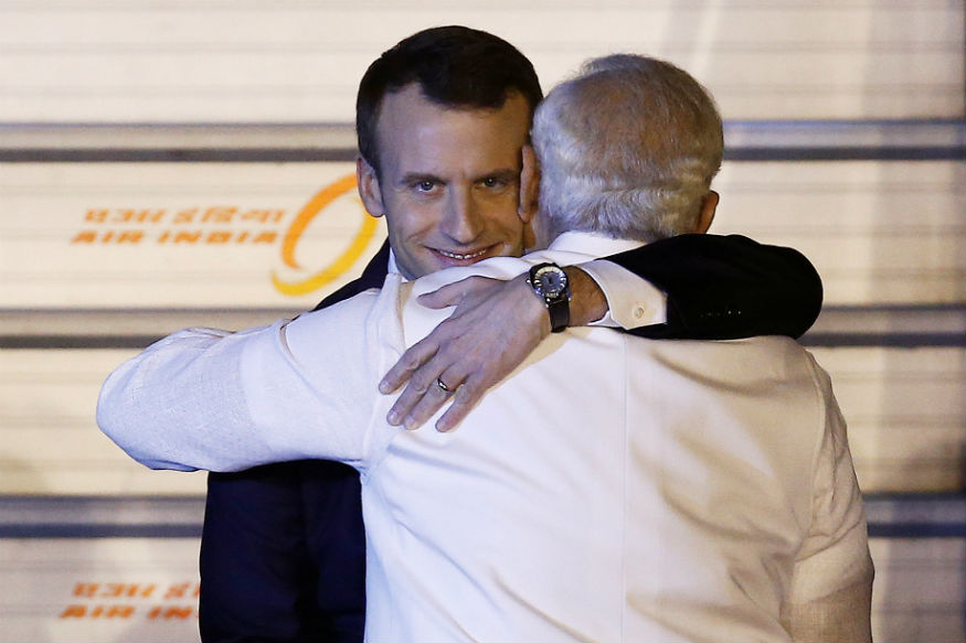 Macron's 'Evil Grin' While Hugging Modi Has Taken Over the Desi ...