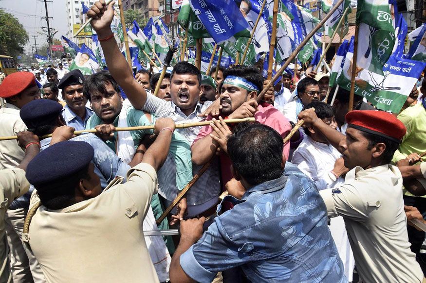 Day in Photos - Apr 16: Mecca Masjid Blast Case; Aakrosh March - News18