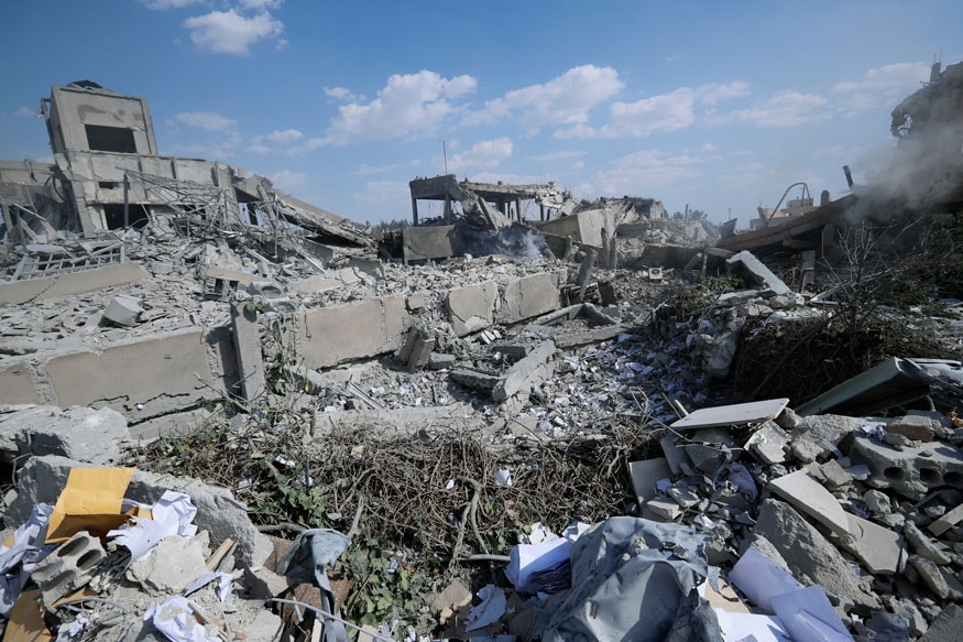 Shocking Pictures Show Aftermath of Air Strikes in Syria - News18