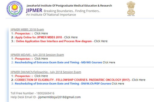 JIPMER MBBS 2018 Online Registration Closes 5PM today at jipmer.edu.in ...