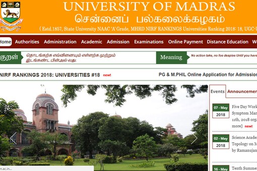 Madras University PG Admission Process 2018-19 Begins today at unom.ac ...