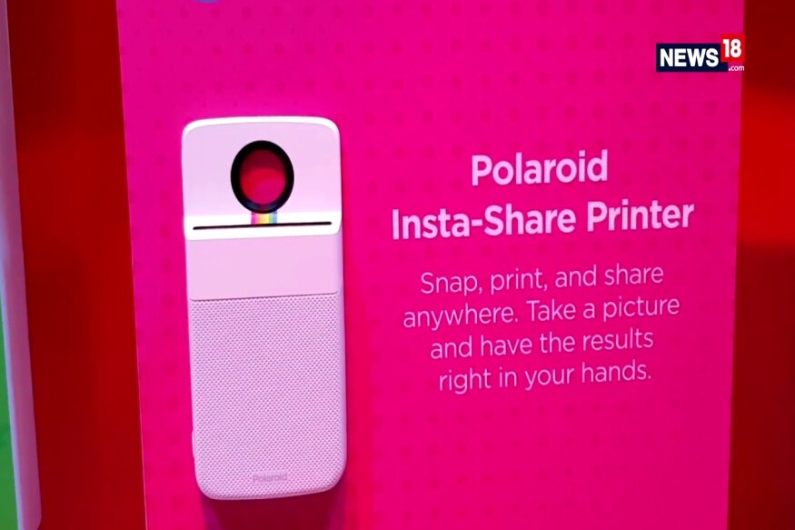 First Look : Motorola Polaroid Insta-Share Printer Moto Mod - News18