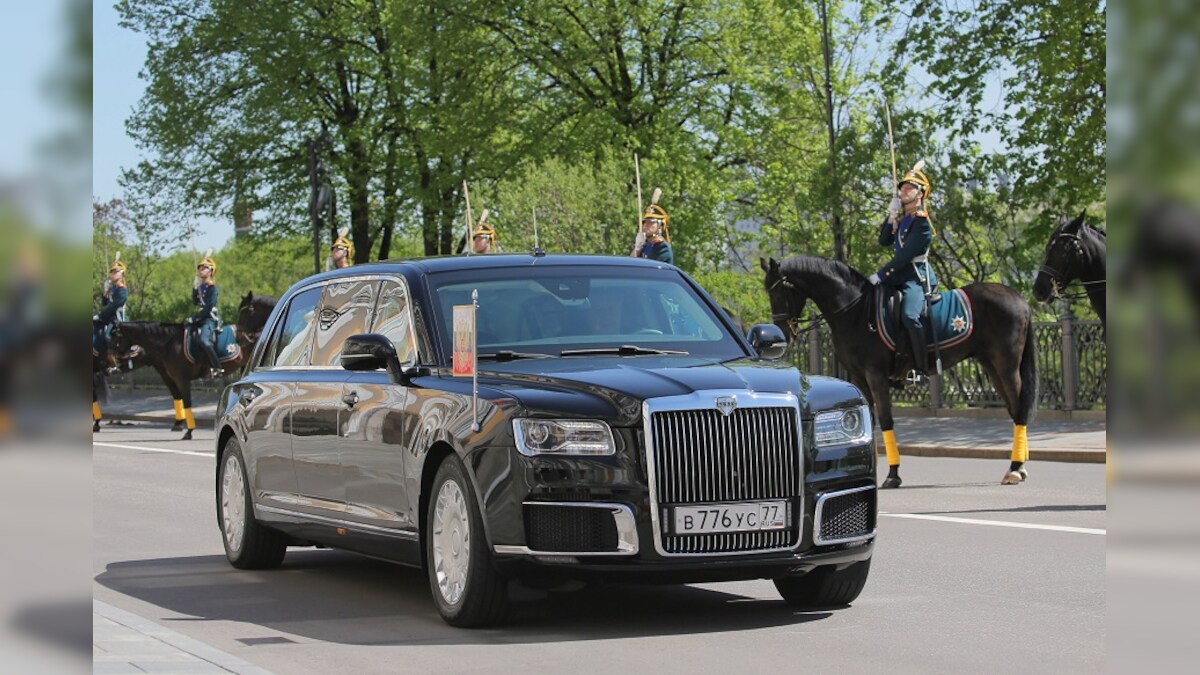 Russian President Vladimir Putin Rides-in New Kortezh State Car at ...
