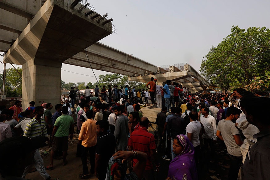 Varanasi Flyover Collapse: Heart-Wrenching Photos - News18