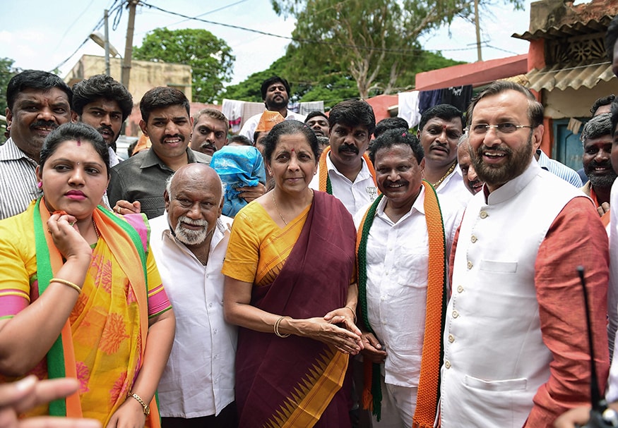 Union Defence Minister Nirmala Sitharaman Campaigns for BJP in ...