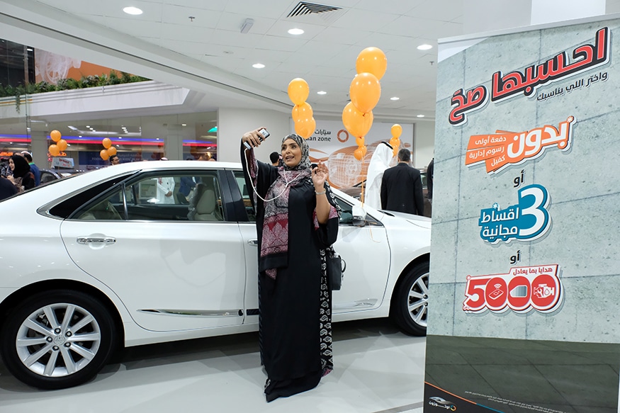Pictures from First Women-only Car Showroom in Saudi Arabia - News18