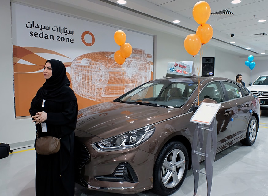 Pictures from First Women-only Car Showroom in Saudi Arabia - News18