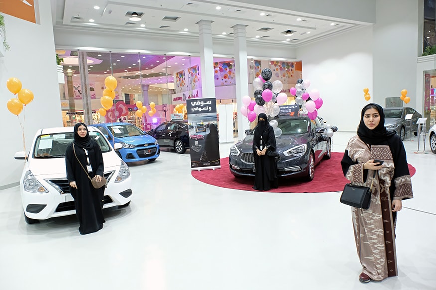 Pictures from First Women-only Car Showroom in Saudi Arabia - News18