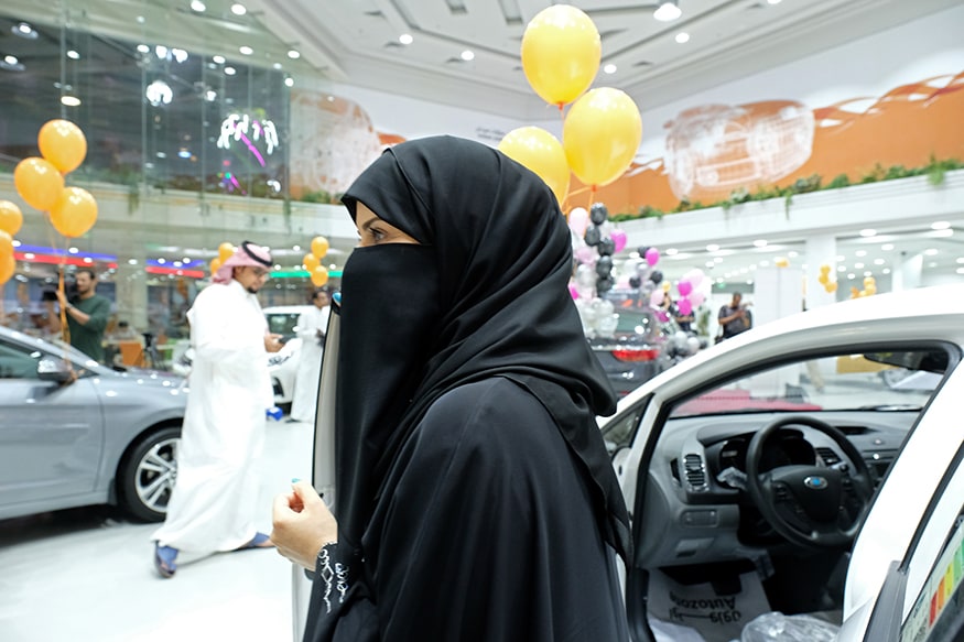 Pictures from First Women-only Car Showroom in Saudi Arabia - News18