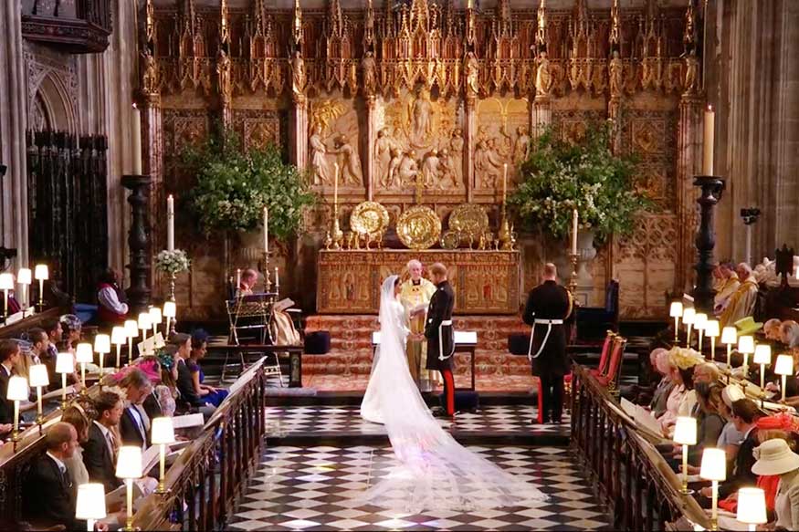 First Pictures of Prince Harry and Meghan Markle’s Wedding - News18