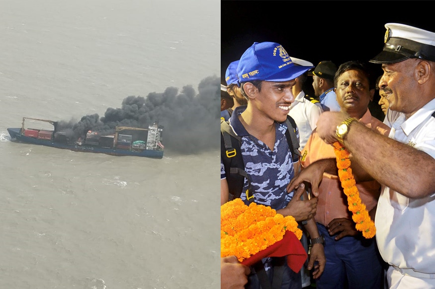 MV SSL Kolkata Crew Members Return Safely at Haldia Port - News18