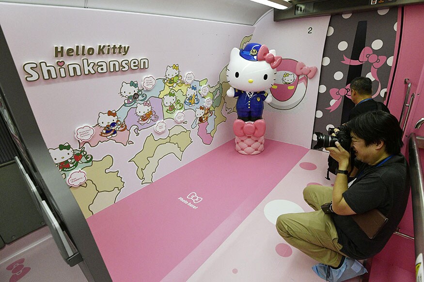 PHOTOS| Japan Unveils New Hello Kitty-Themed Bullet Train - News18