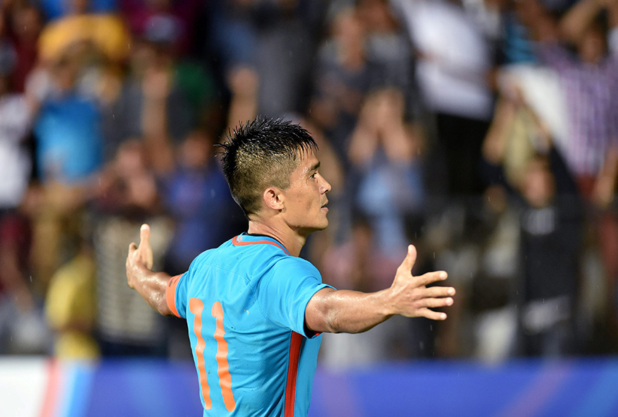 15 Photos of Sunil Chhetri From India vs Kenya Match - News18