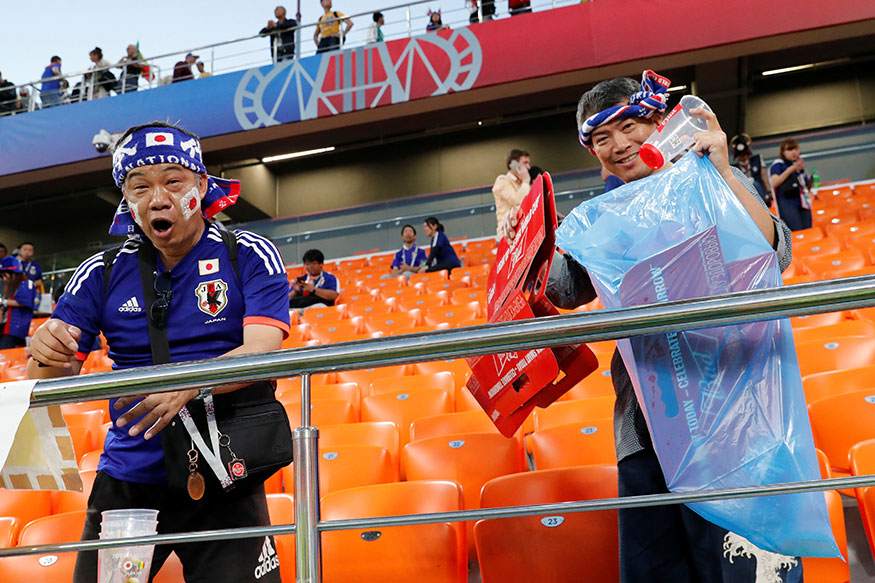 Tearful Japan Fans Clean Stadium Despite Defeat to Belgium - News18