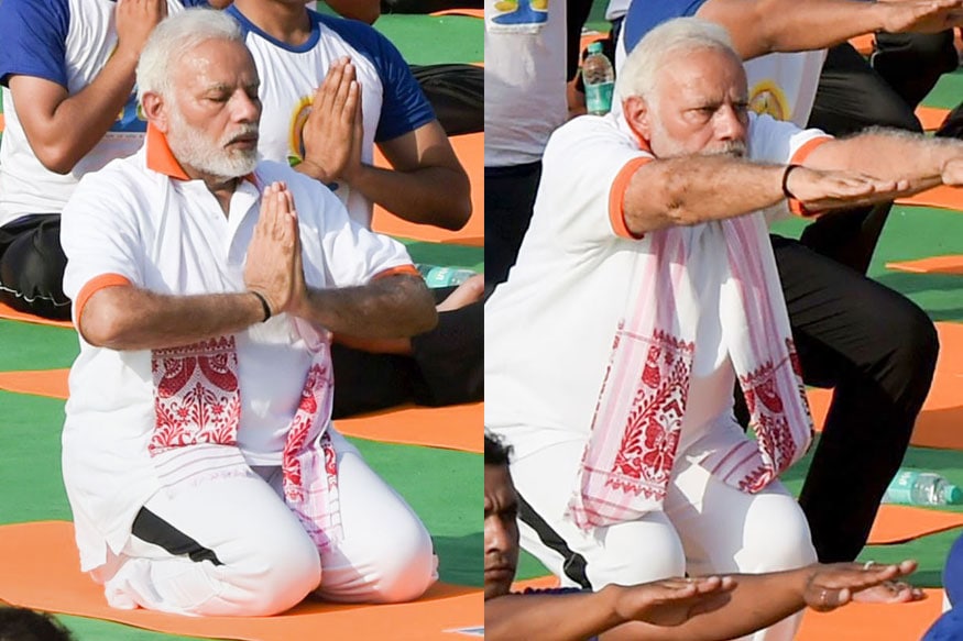 PM Modi Leads 4th International Yoga Celebrations in Dehradun - News18