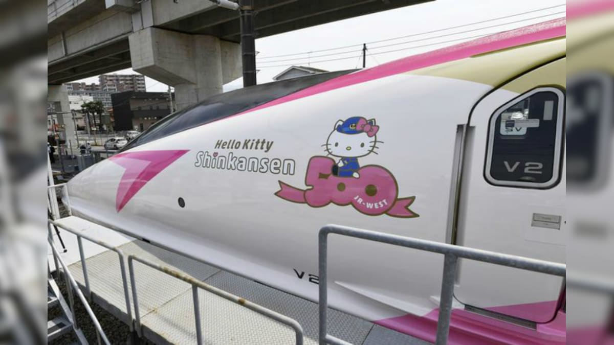 All Aboard! Hello Kitty Bullet Train Takes to the Tracks in Japan