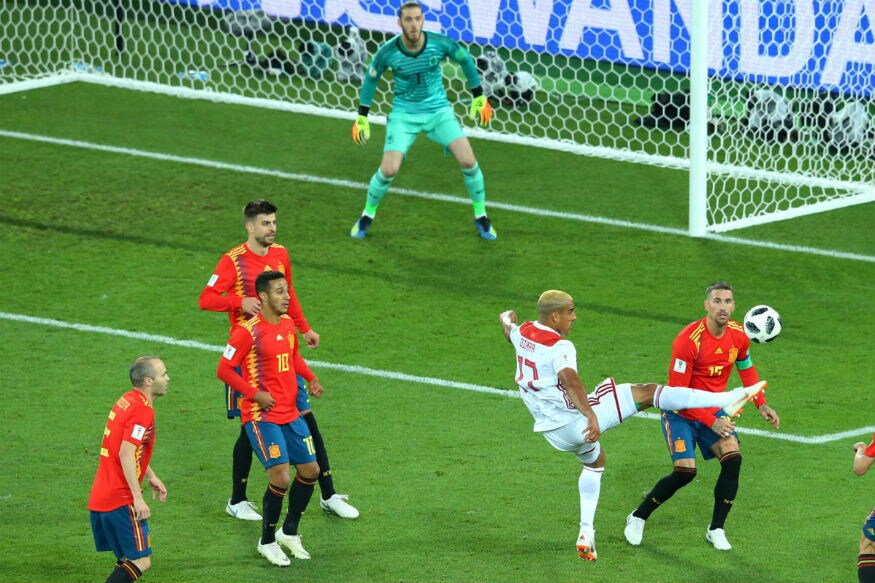In Pics, FIFA World Cup, Match 34, Spain vs Morocco - News18