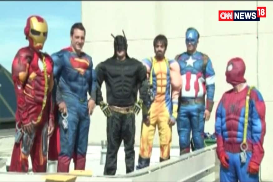 Watch: Superheroes’ To Cheer Up Kids - News18