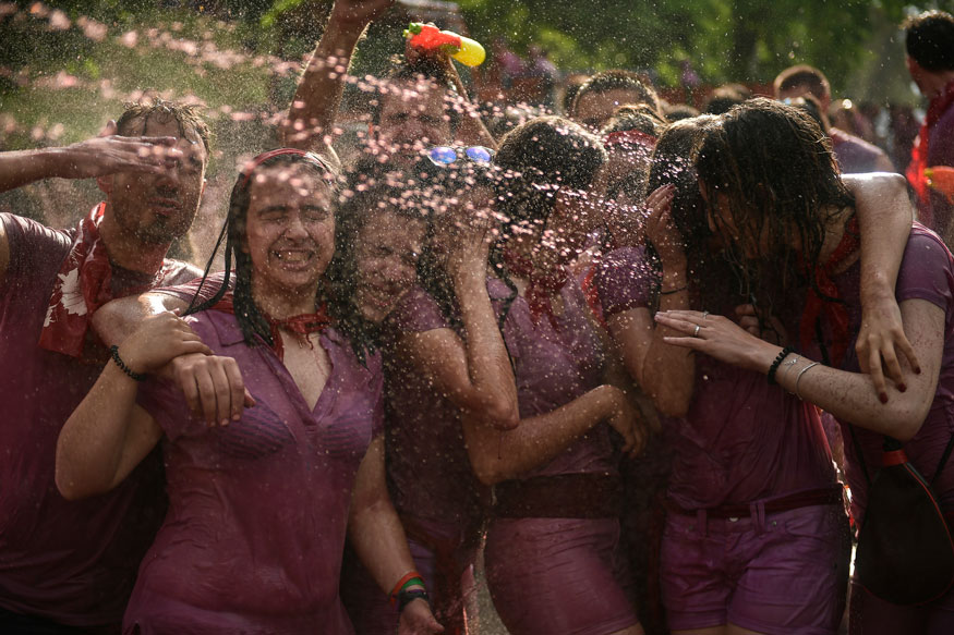 Day in Photos - June 29: Spain Wine Battle; EU summit; Anti Migrant ...